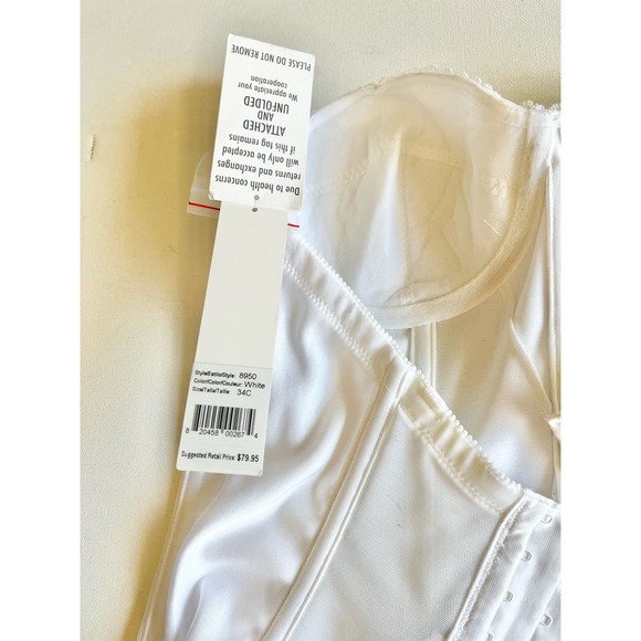 Dominique | Tops | Dominique White Torsolette Satin Corsette | Poshmark